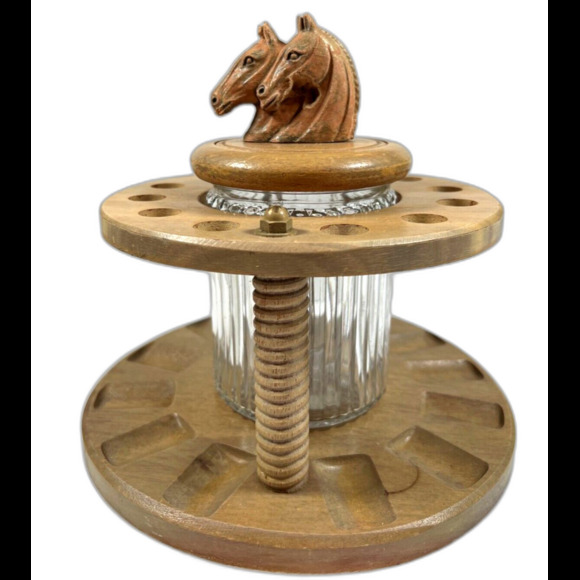 Dun-Rite | Accessories | Vintage Dunrite Pipe Holder Clear Glass ...